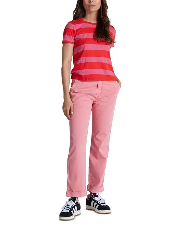 ASKK NY Striped Tee - Pink/red Stripe