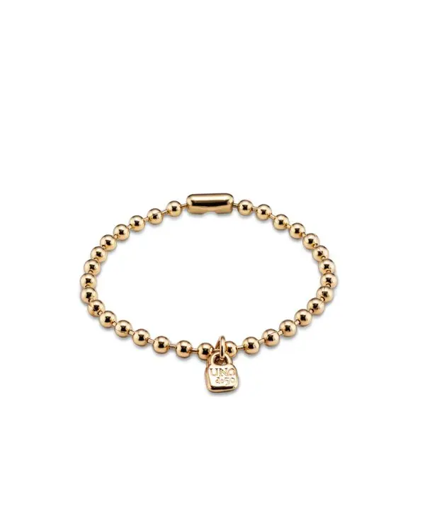 UNODE50 18k -plated Beaded Bracelet With Charm