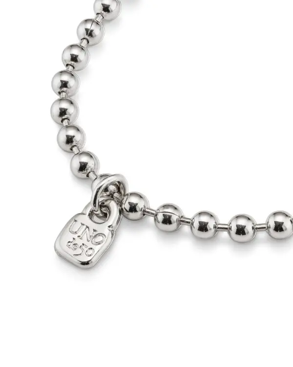 UNODE50 18k -plated Beaded Bracelet - Silver