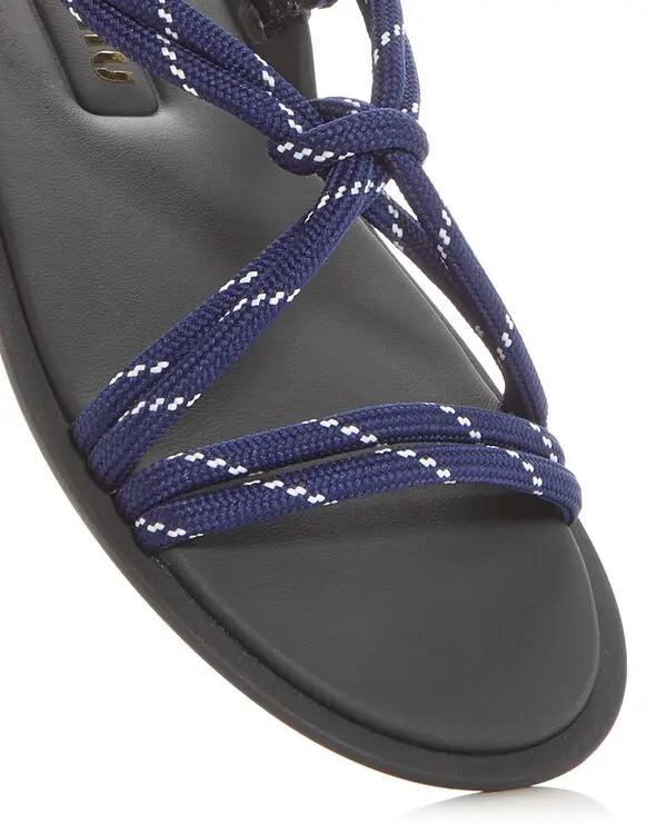 Miu Miu Nastro Rope Sandals - Baltico