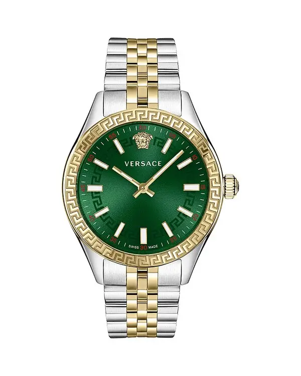 Versace Hellenyium Bracelet Watch 36mm - Green/two Tone