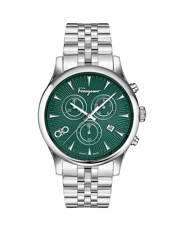 FERRAGAMO Duo Chronograph 42mm - Green/silver