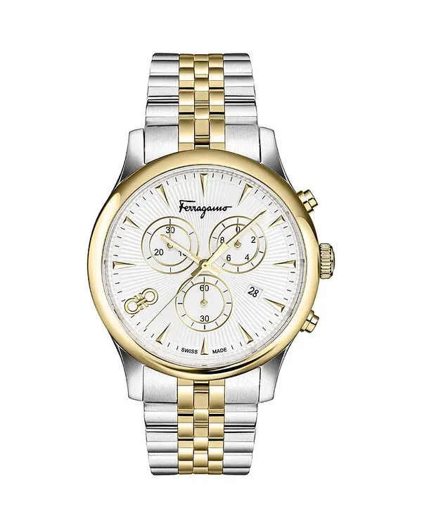 FERRAGAMO Duo Chronograph - White/two Tone