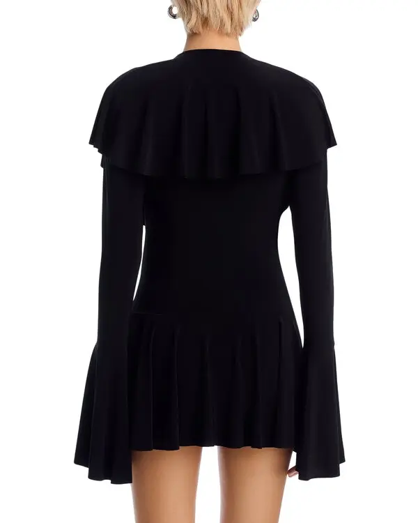 Norma Kamali Bodysuit Mini Dress - Black