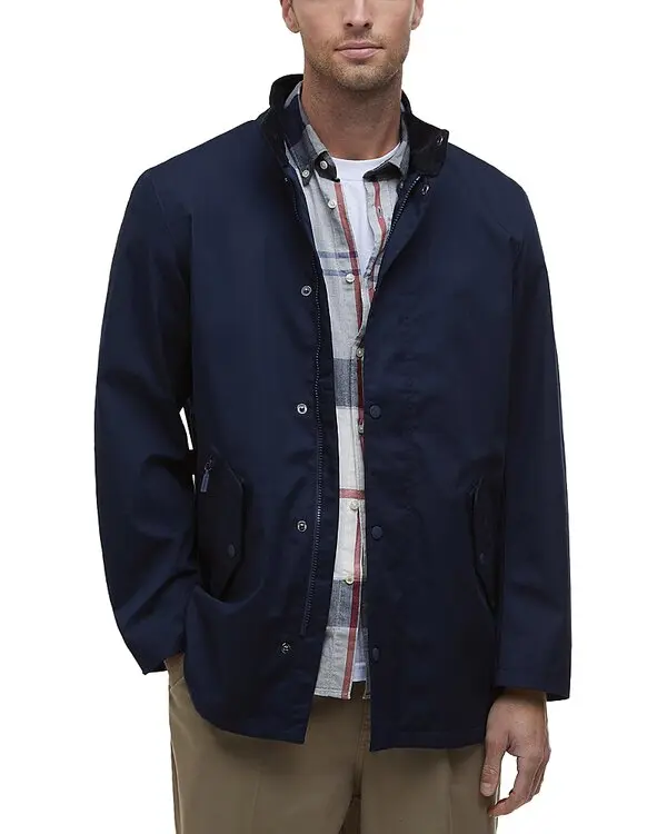 Barbour City Chelsea Regular Fit Waterproof Jacket - Navy/bleached Pine