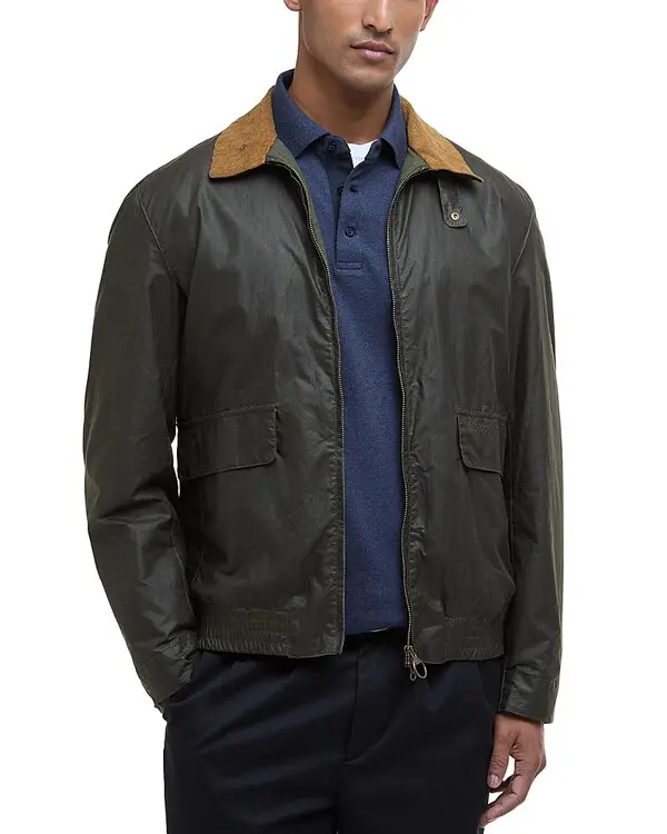 Barbour Regular Fit Waxed Jacket - Archive Olive