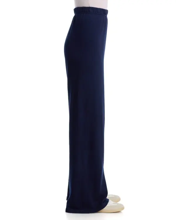 Aqua Melody Wide Leg Sweatpants - Navy