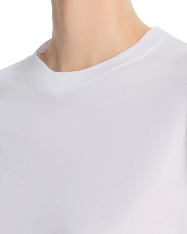 Aqua Haley Crop Boxy Tee Exclusive - White