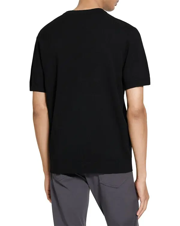 Theory Soris Tee In Fine Bilen - Black