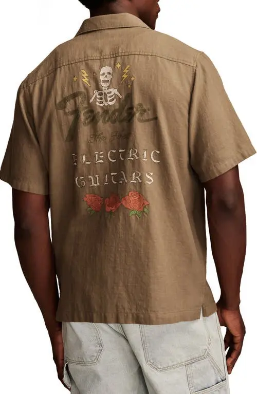 Lucky Brand Fender Club Short Sleeve Button-up Shirt