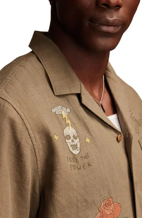 Lucky Brand Fender Club Short Sleeve Button-up Shirt