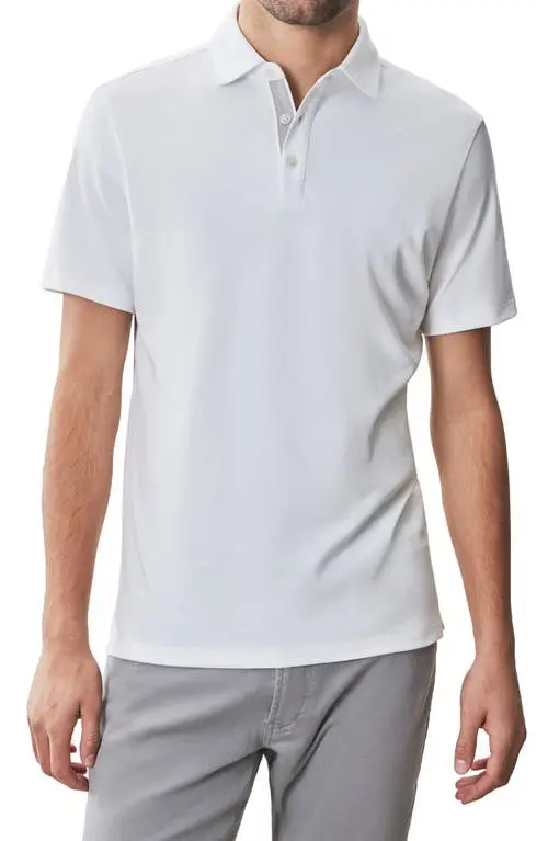 Robert Barakett Georgia Short Sleeve Pima Cotton Polo - White
