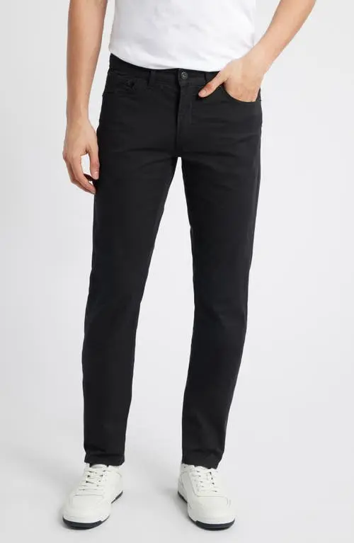 BRAX Chuck Modern Fit Marathon Cotton Stretch Twill Pants - Black