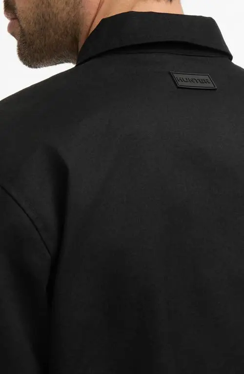 Hunter Foster Water Repellent Waxed Twill Jacket - Black