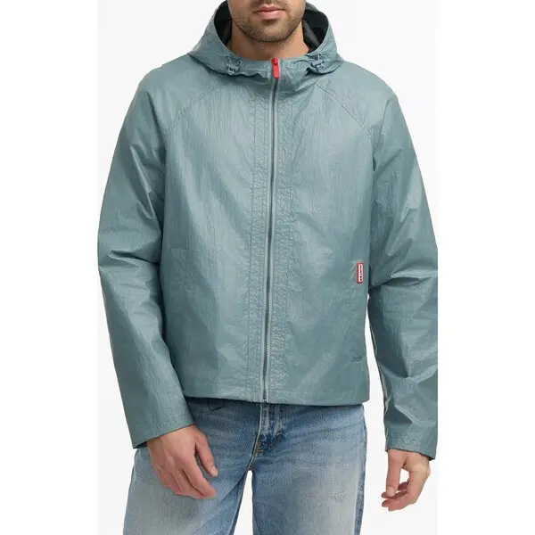Hunter Water Repellent Crinkle Jacket - Blizzard Blue