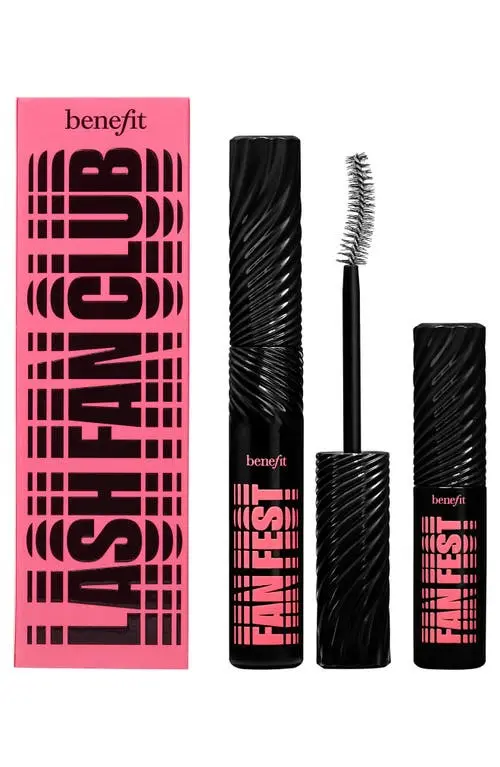 BENEFIT COSMETICS Lash Fan Club Fanning & Volumizing Mascara Duo $45 Value - No Color