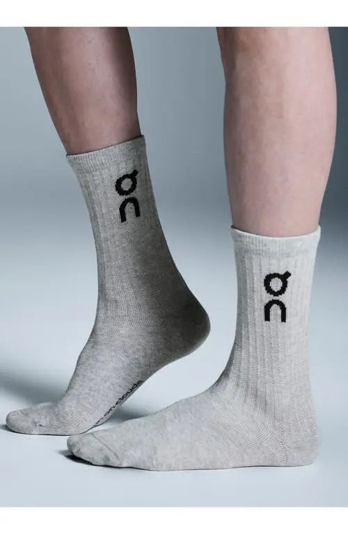 On 3-pack Logo Quarter Socks - Heather Gray