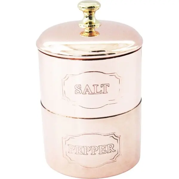 COPPERMILL KITCHEN Vintage Inspired Salt & Pepper Cellar - Copper