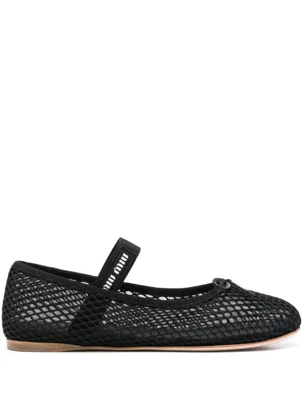 Miu Miu Mesh Design Ballerinas