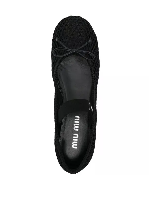 Miu Miu Mesh Design Ballerinas