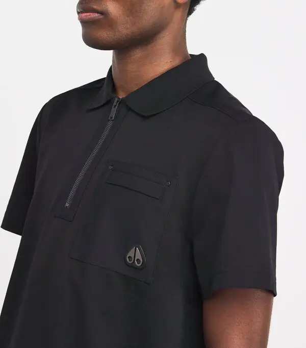 Moose Knuckles Cotton Dalon Chest Pocket Polo Shirt