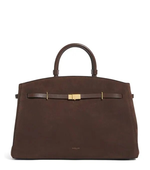 DEMELLIER Suede New York Top-handle Bag