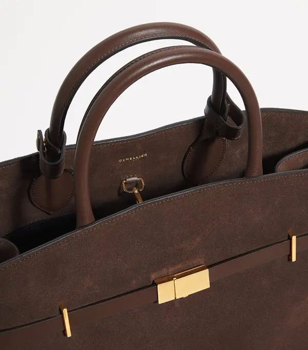 DEMELLIER Suede New York Top-handle Bag