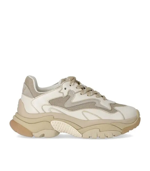 Ash Addict Leather And Mesh Sneakers In White 41% Off Editorialist