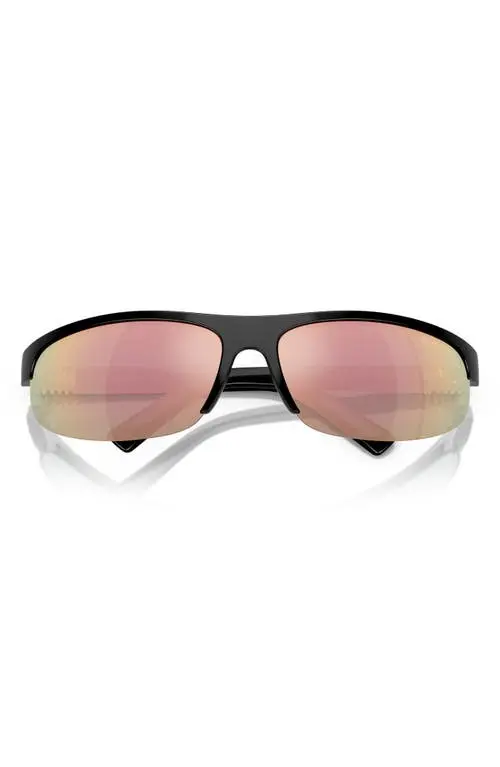 Miu Miu 70mm Oversized Oval Sunglasses - Black