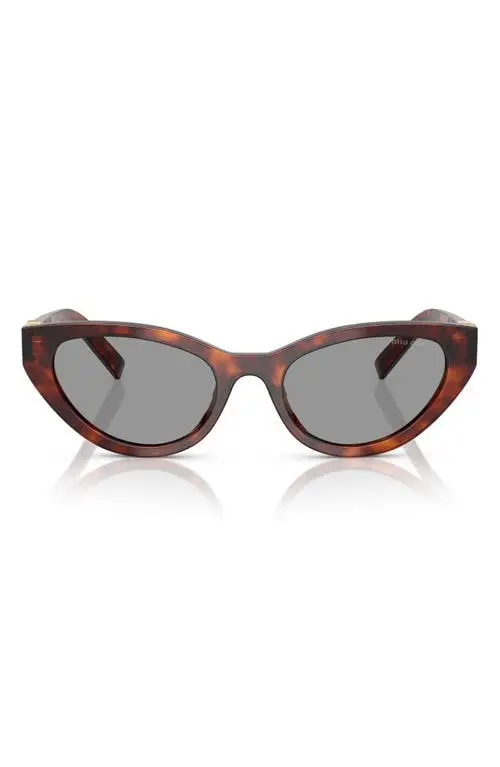 Miu Miu 54mm Butterfly Sunglasses - Brown/ Grey
