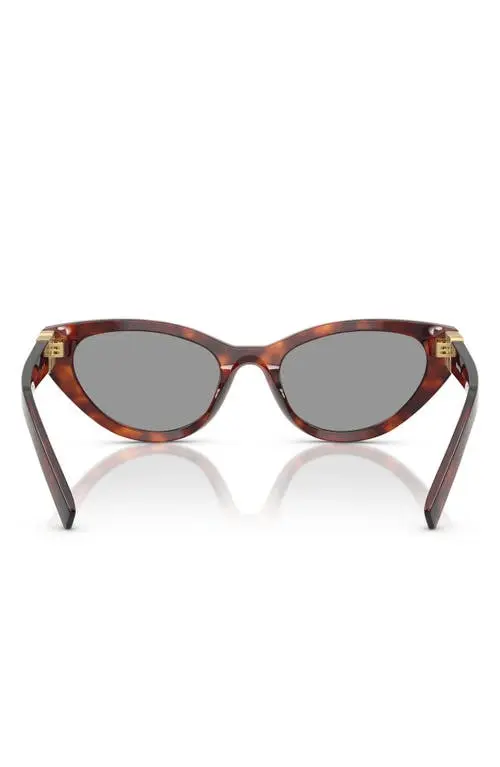 Miu Miu 54mm Butterfly Sunglasses - Brown/ Grey