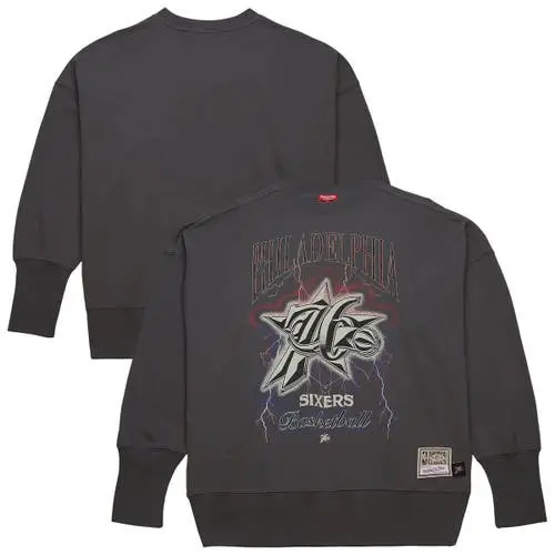 Mitchell & Ness Philadelphia 76ers Hardwood Classics Lightweight Pullover Sweatshirt