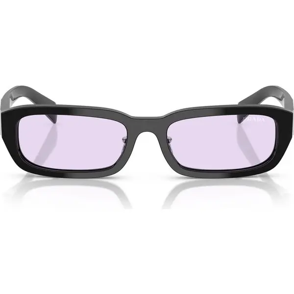 Prada 55mm Rectangular Sunglasses - Violet