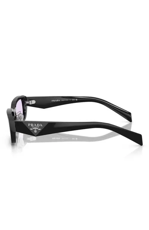 Prada 55mm Rectangular Sunglasses - Violet