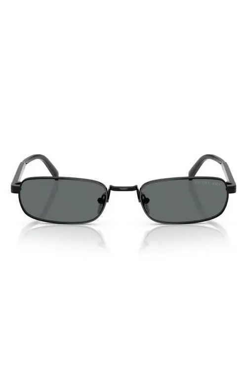 Prada 54mm Rectangular Sunglasses - 1ab5z154 Black