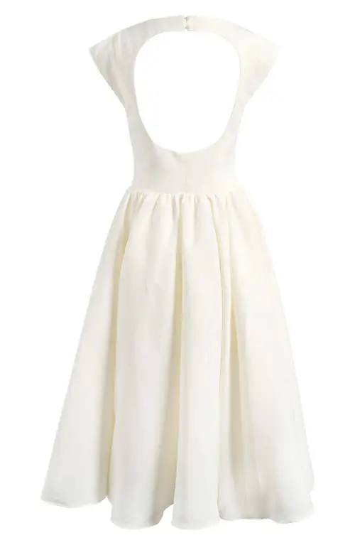 debutante backless midi dress house of cb - Ivory Katalina Black & White Size_16 Siz:12 Founded by conna walker