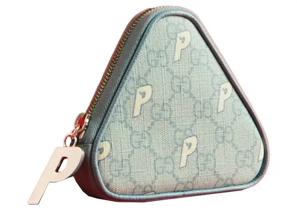 PALACE X Gucci Triferg Supreme Ggp Coin Purse - Pale Blue