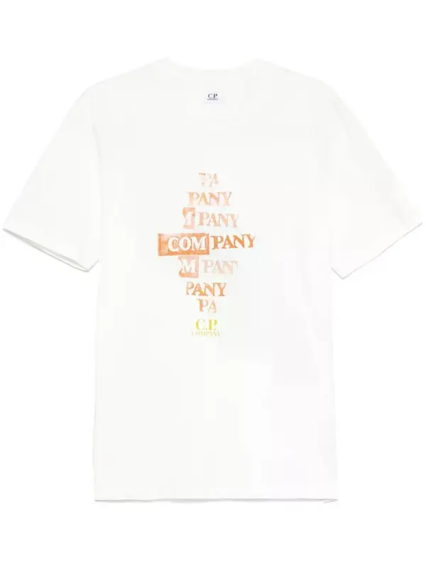 C.P. COMPANY Logo-print T-shirt - White