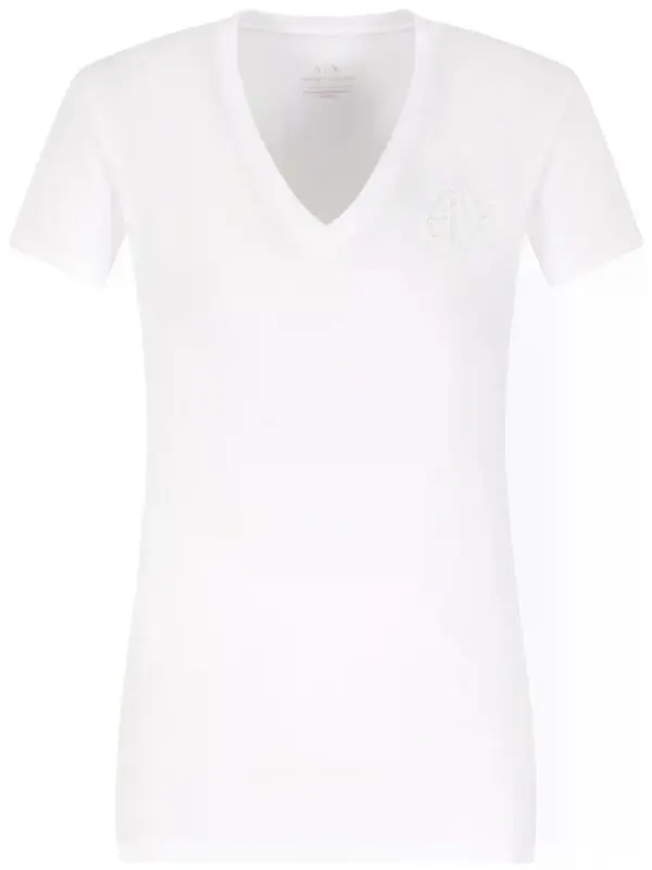 Armani Exchange Logo-embellished T-shirt - White