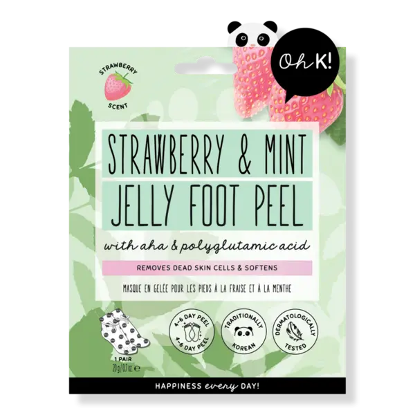 OH K! Strawberry & Mint Jelly Foot Peel - One-color