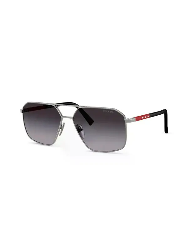 Prada Square Frame Sunglasses - Silver