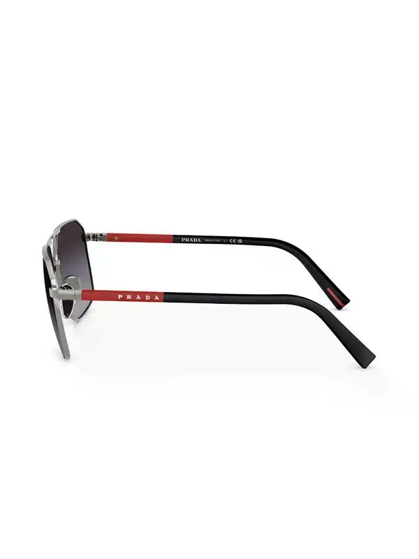 Prada Square Frame Sunglasses - Silver