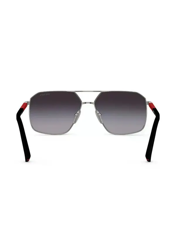 Prada Square Frame Sunglasses - Silver