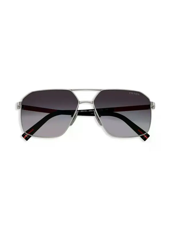 Prada Square Frame Sunglasses - Silver