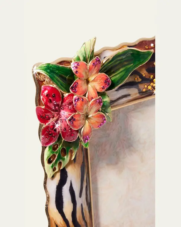 JAY STRONGWATER Tropical Flower Frame, 5" X 7