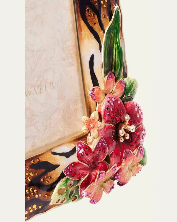 JAY STRONGWATER Tropical Flower Frame, 5" X 7