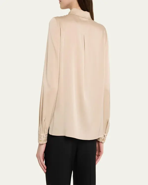 Kobi Halperin Devin Shimmer Embroidered Blouse