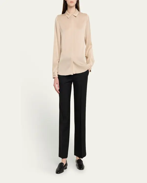 Kobi Halperin Devin Shimmer Embroidered Blouse