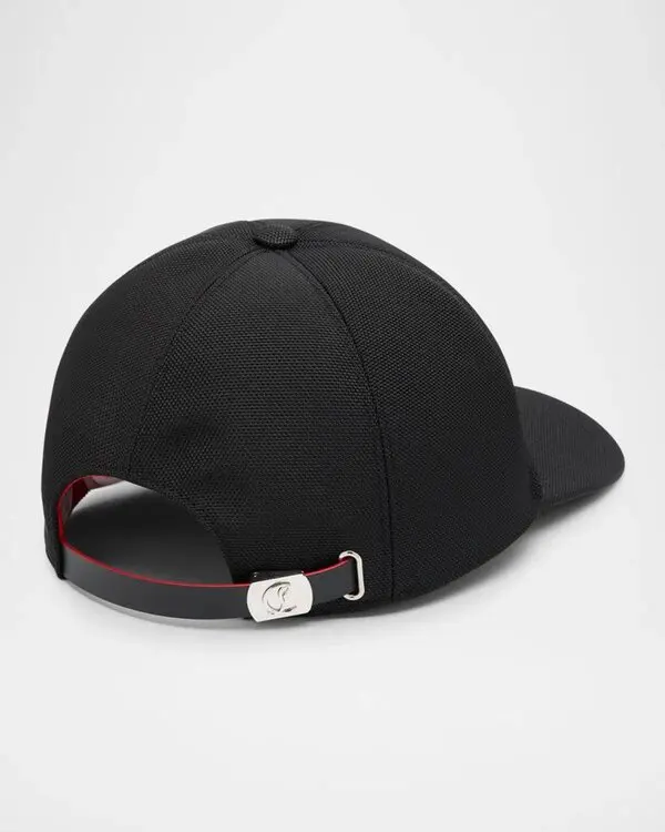 CHRISTIAN LOUBOUTIN Mooncrest Baseball Cap - Black