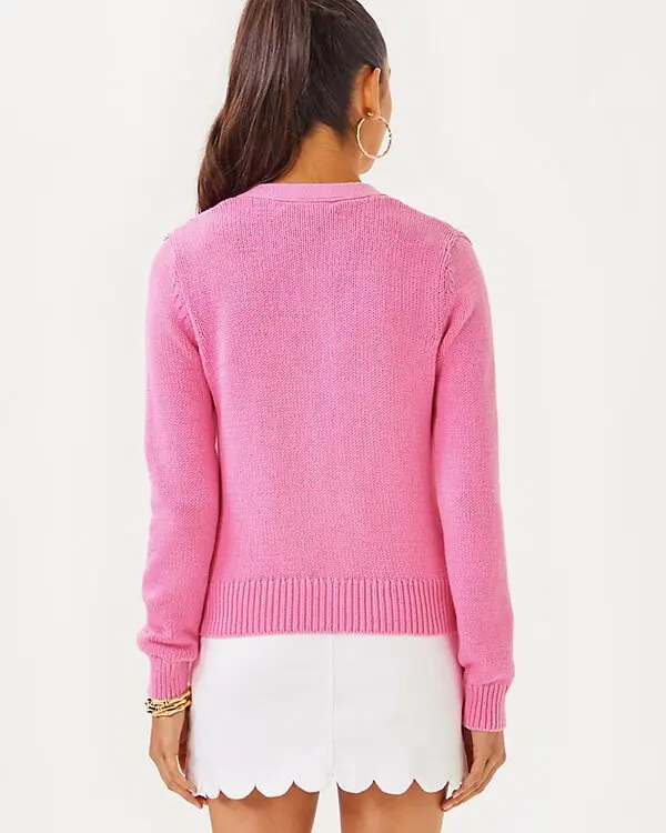 LILLY PULITZER Tippery Cardigan - Rousseau Pink